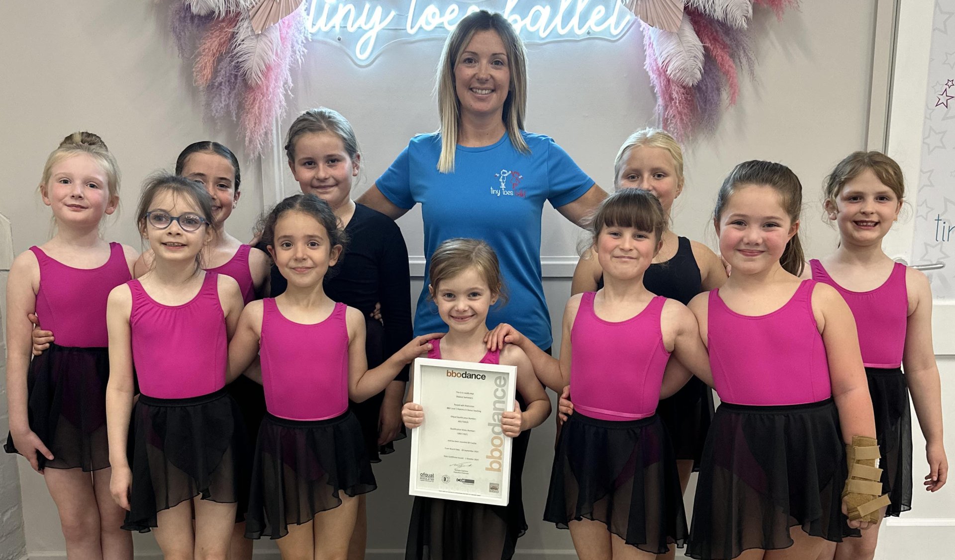 tiny toes teacher achieves distinction in course